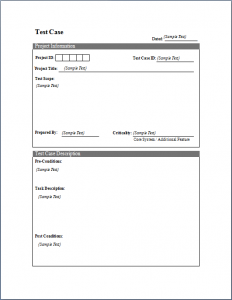 TestCaseTemplate - Word Templates
