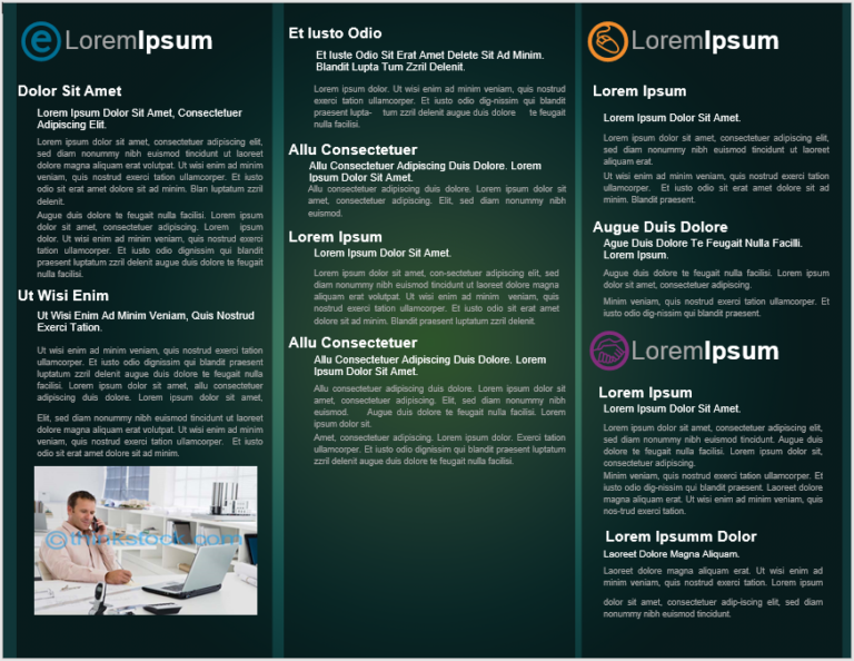 12 Free Tri Fold Brochure Templates in MS Word Format