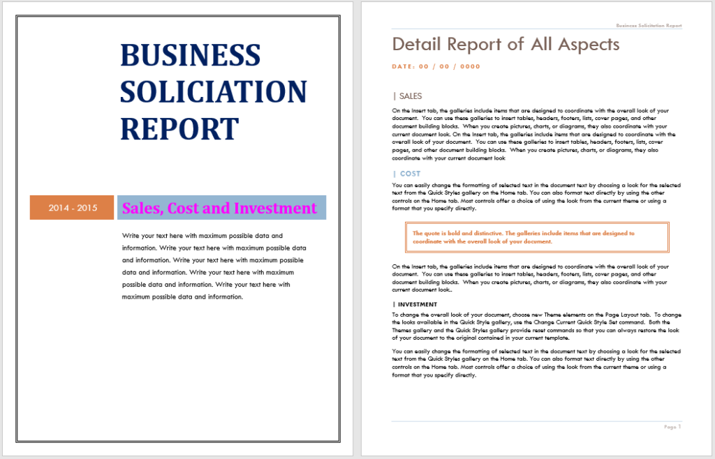 12 Free Annual Business Report Templates in MS Word Templates