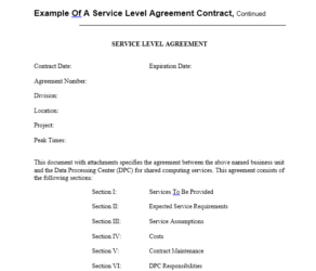 21 Free SLA - Service Level Agreement Templates - Word Templates