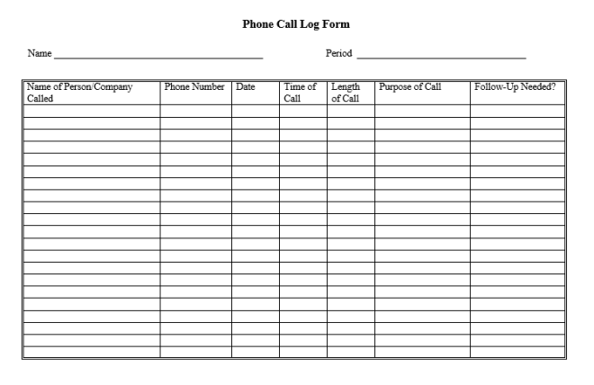 Sales Call List Templates - 5 Free Templates