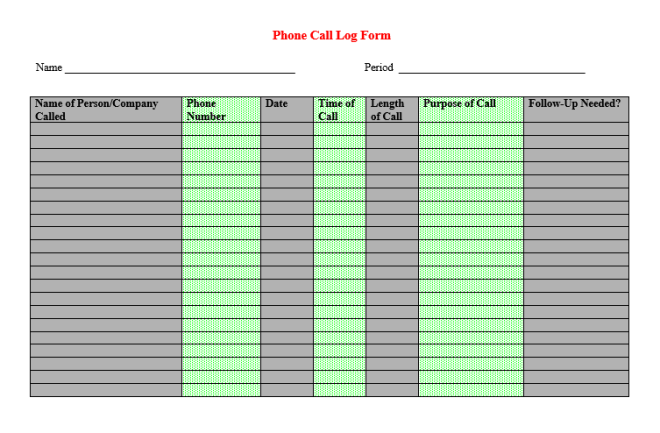 Sales Call List Templates - 5 Free Templates