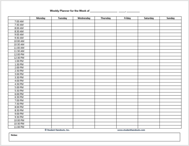 16 Free Daily Task Planner Templates in MS Word Format