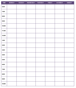 Free personal task planner template - analysisWas