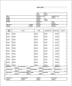 5 Free Printable Salary Slip Templates in MS Word Format
