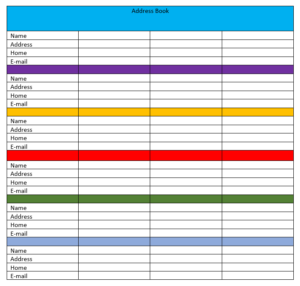 20+ Free Address Book Templates in MS Word Format - One Click Download