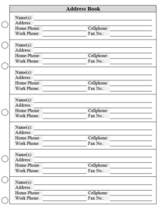 20+ Free Address Book Templates in MS Word Format - One Click Download