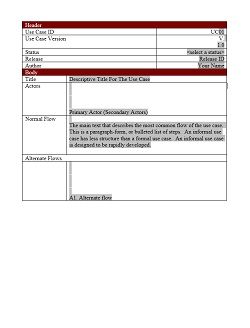 Test Case Template 19 - Word Templates