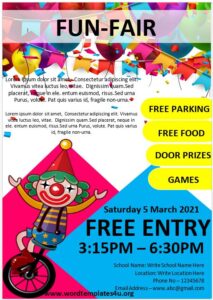 Fun Fair Poster Templates - Word Templates