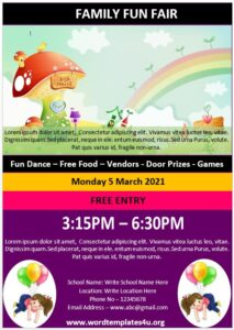 Fun Fair Poster Templates - Word Templates