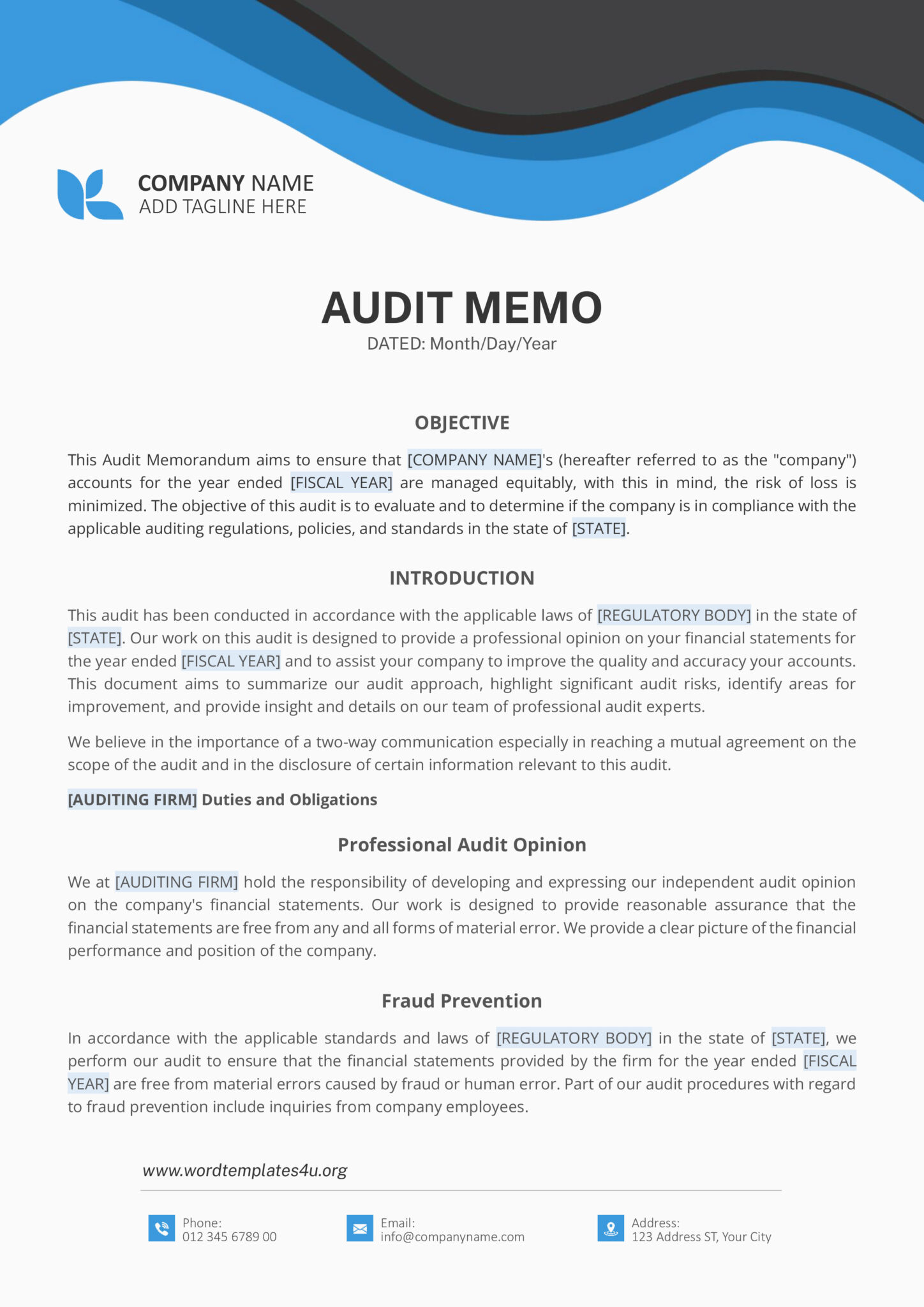 Memorandum Templates - Word Templates